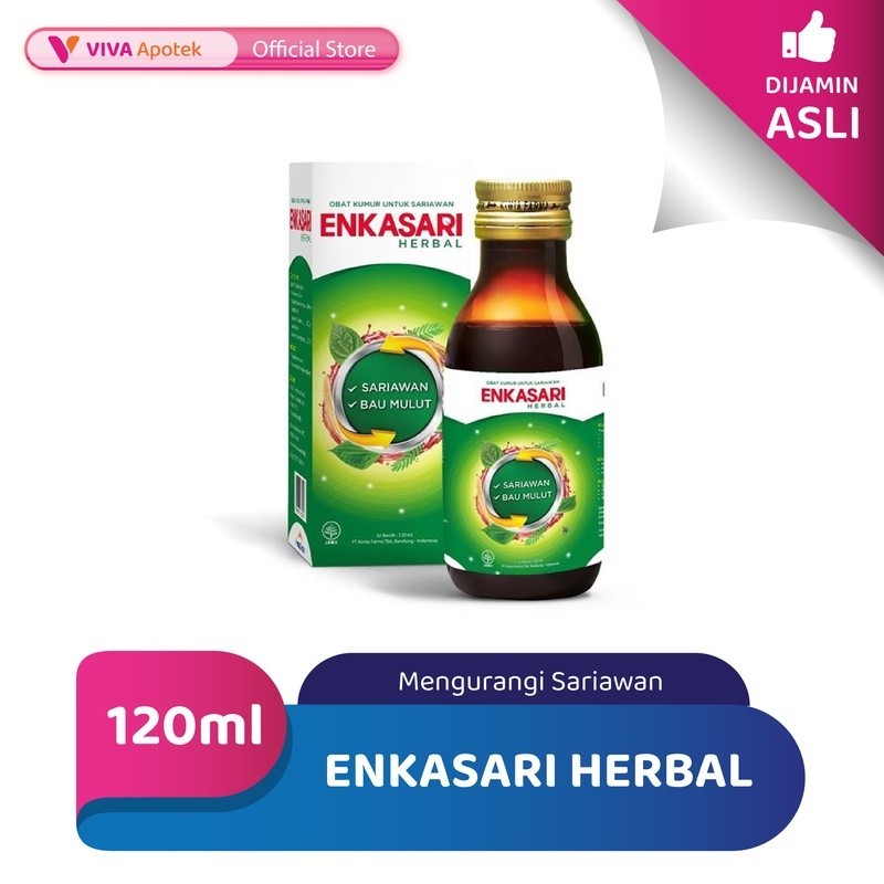 Jual Enkasari Herbal Obat Kumur untuk Sariawan (120 ml) | Shopee Indonesia