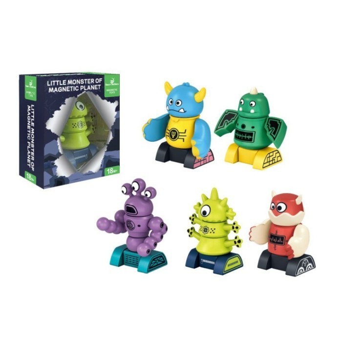 Jual MEI FASHION Mainan Anak LITTLE MONSTER OF MAGNETIC PLANET Magnetic ...