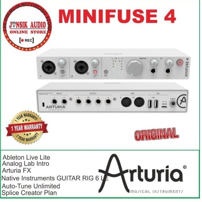 Jual ARTURIA MINIFUSE 4 MINIFUSE 4 SOUNDCARD AUDIO INTERFACE | Shopee ...
