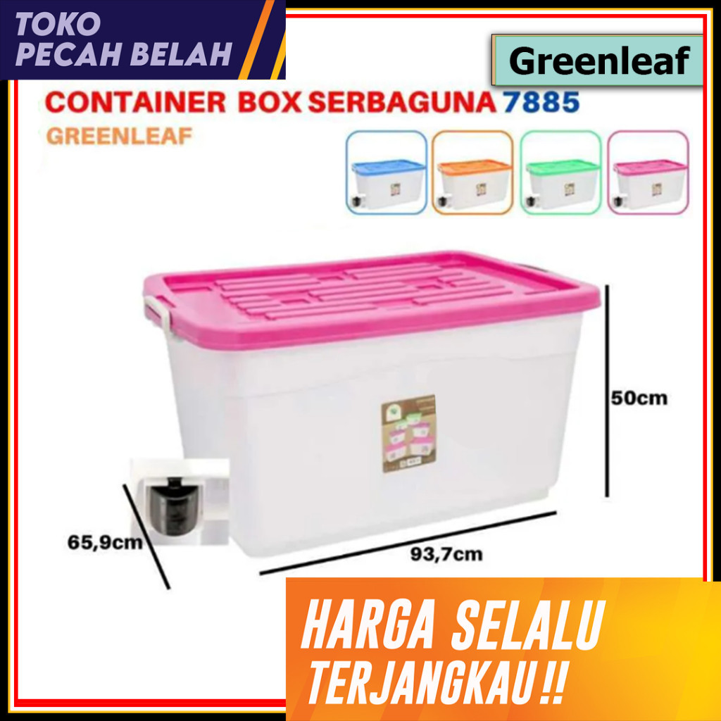 Jual SIERRA Container 210 Liter 7885 Green Leaf Box Serbaguna | Shopee ...