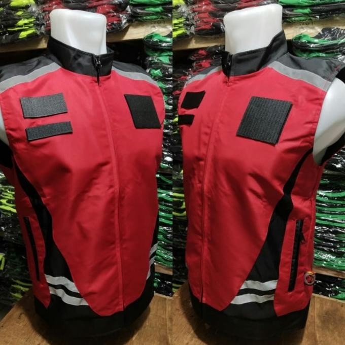 Jual rompi motor rompi touring taslan velcro polos | Shopee Indonesia