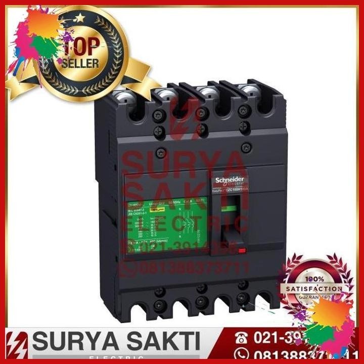 Jual schneider easypact mccb ezc250h 100a / 100 a 4p 36ka mccb (ss ...