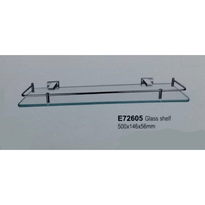 Jual Rak Kaca Stainless E72605 / Glass Shelf 50 Cm | Shopee Indonesia