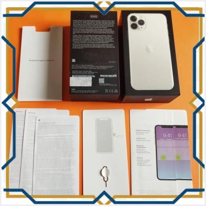 Jual [ABG] DUS BOX IPHONE 11 PRO 64GB SILVER IBOX ORIGINAL COPOTAN ...