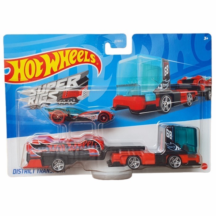 Jual Hot Wheels Super Rigs Truck Hauler Transparant Hotwheels Skala 1: ...