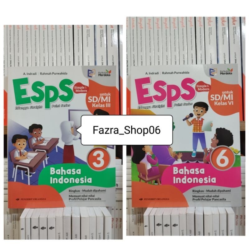 Jual NEW & ORI Buku ESPS Bahasa Indonesia sd mi kelas 3 6 Kurikulum Merdeka Erlangga | Shopee ...