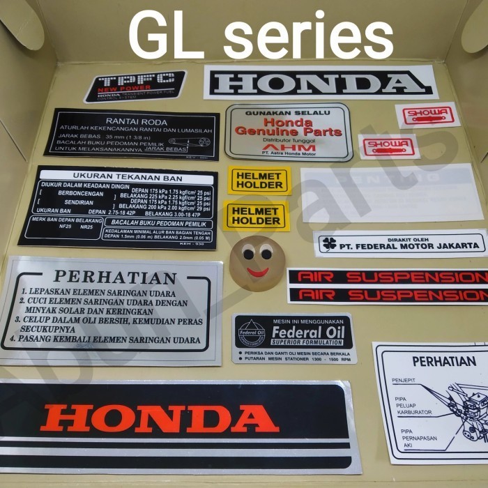 Jual Stiker Pelengkap Detail Honda GL SERIES | Shopee Indonesia