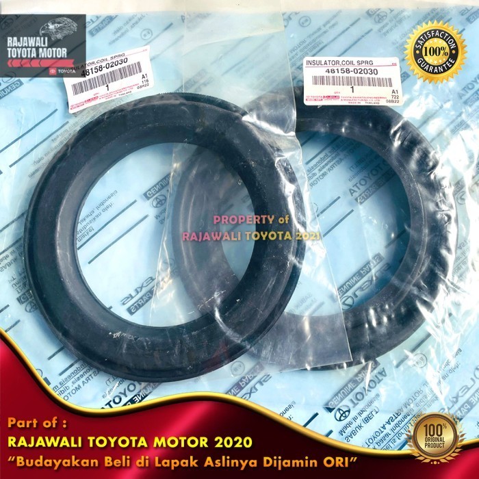 Jual KARET INSULATOR PER SHOCK DEPAN ALTIS GENUINE TOYOTA (48158-02030 ...