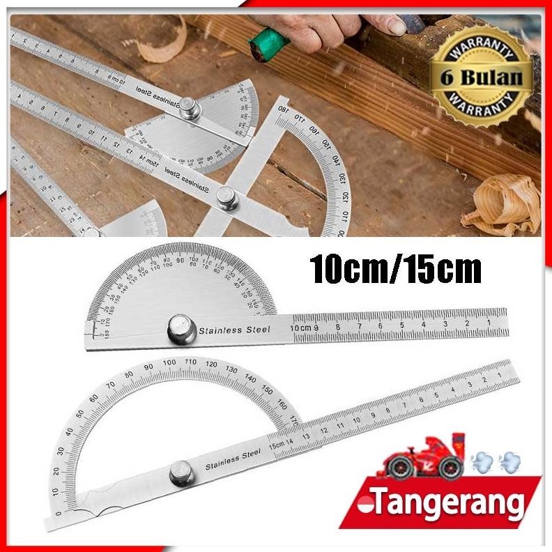 Jual Promo Menarik Busur Derajat / Stainless Degree Protractor ...
