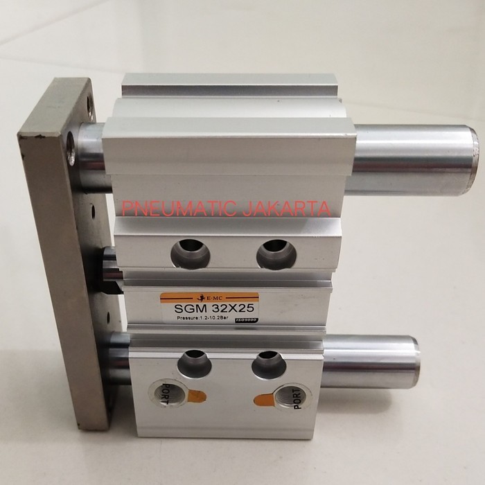 Jual Air Cylinder Sg Series High Precision Guide Sgm-32X100-S Emc ...