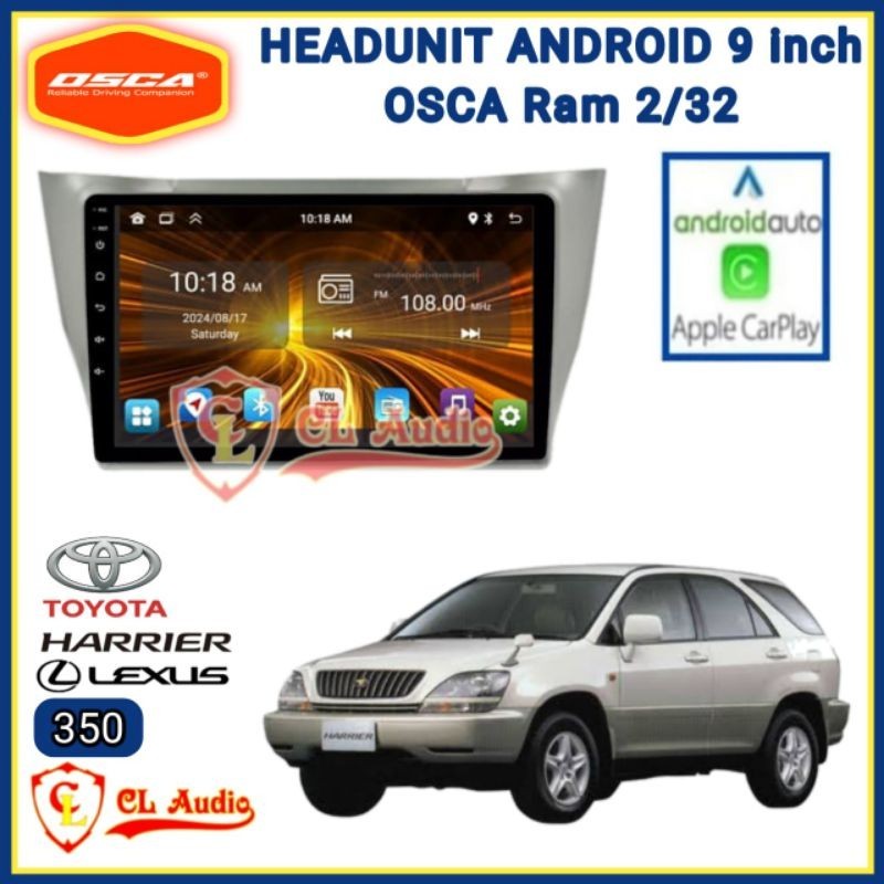 Jual Head Unit Android OSCA 9 Inch Toyota Harrier/Lexus 2003-2013 Ram 2 ...