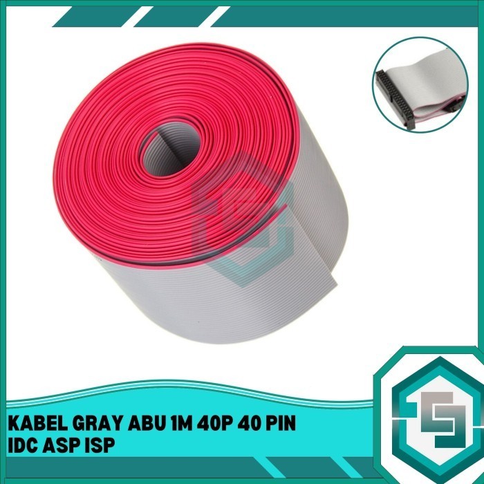 Jual KABEL GRAY ABU 1M 40P 40 PIN IDC ASP ISP | Shopee Indonesia