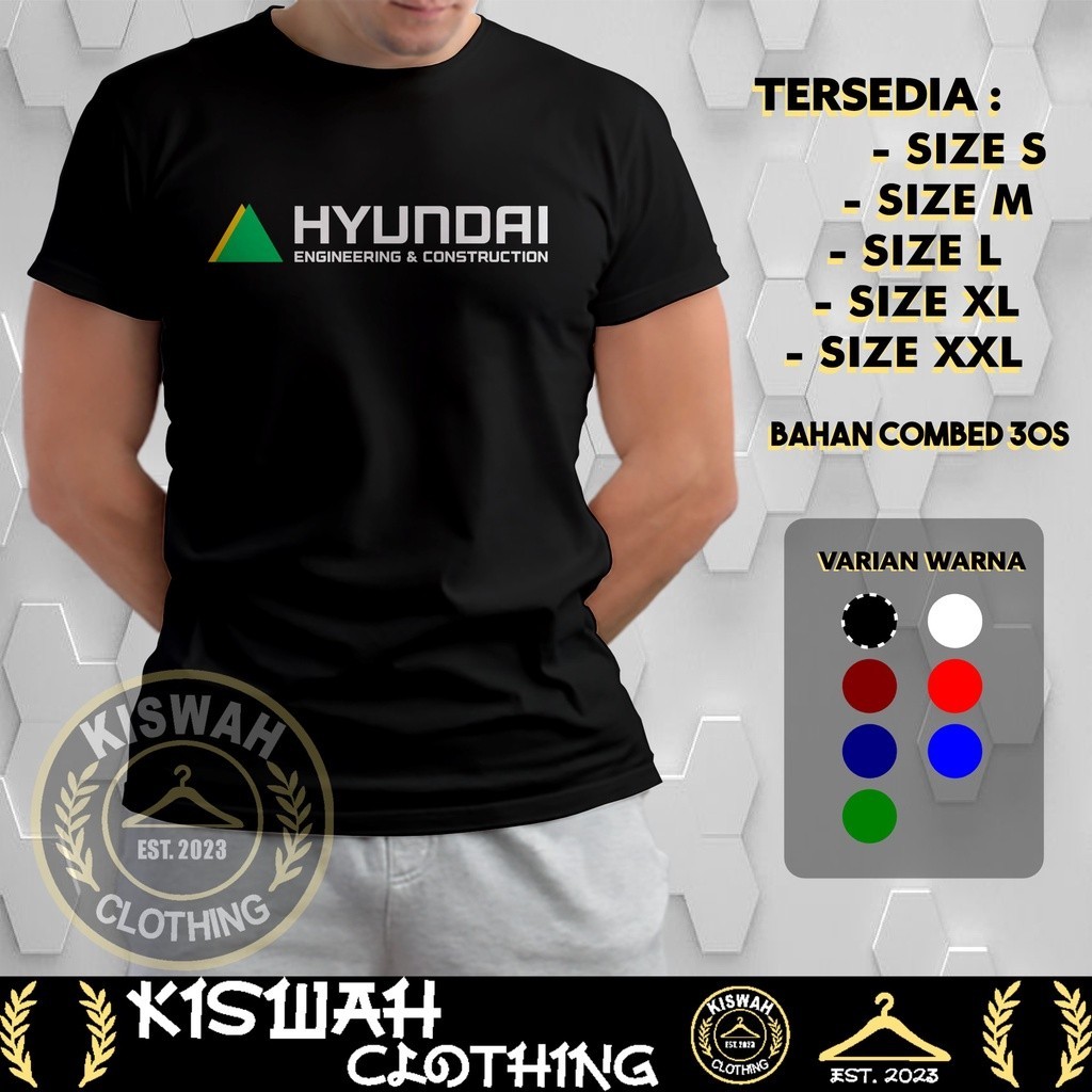 Jual Kaos Tshirt Hyundai Engineering Construction Teknik Konstruksi ...