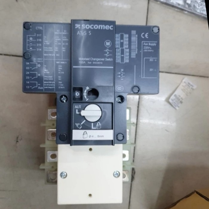 Jual Change Over Switch Motorized Socomec Atys 950034010 4P 100A Original Terlariss !! | Shopee ...