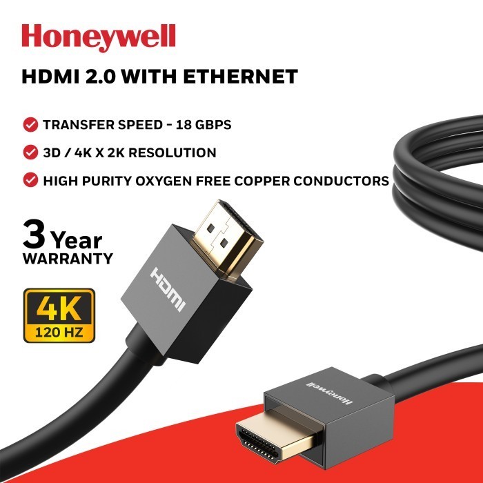 Jual Honeywell Kabel HDMI v2.0 PC Laptop TV Projector 3D/4K, 2K Ultra ...