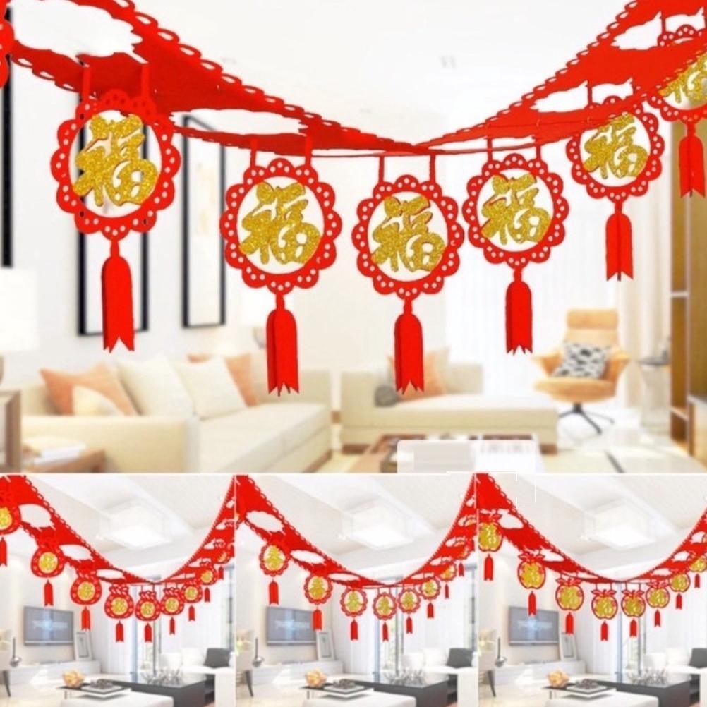 Jual "Hemat Besar" Banner Garland Imlek Bendera Dekorasi Hiasan Sincia ...