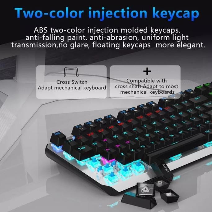 Jual Keyboard Gaming Mechanical AULA F-2067 TKL - K-RGD Blue Switch-New ...