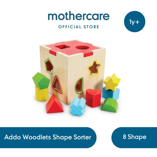 Jual Addo Woodlets Shape Sorter - Mainan Kayu Penyortir Bentuk | Shopee ...