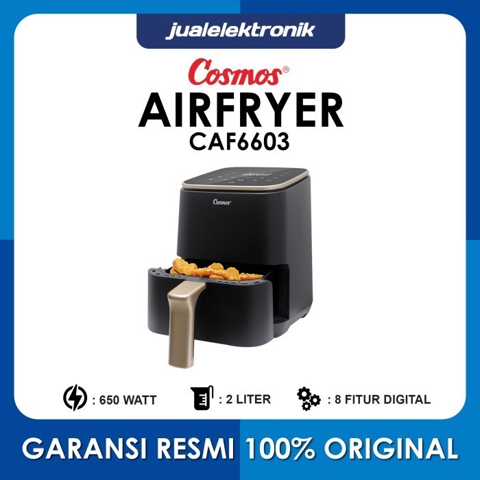 Jual Cosmos Caf6603 Air Fryer 2 Liter 8 Fitur Digital 650 Watt | Shopee ...