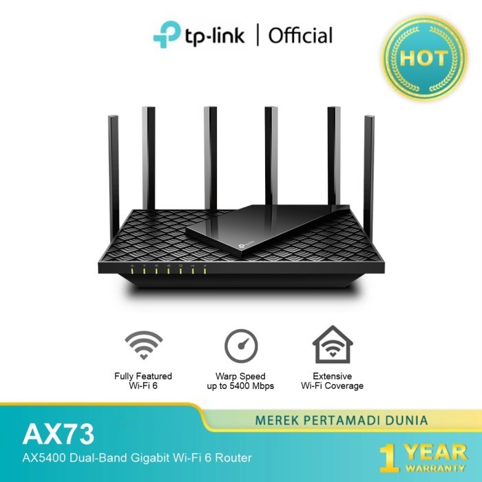 Jual HARGA DISKON TP-Link Archer AX73 AX5400 Dual-Band Gigabit Wi-Fi 6 ...