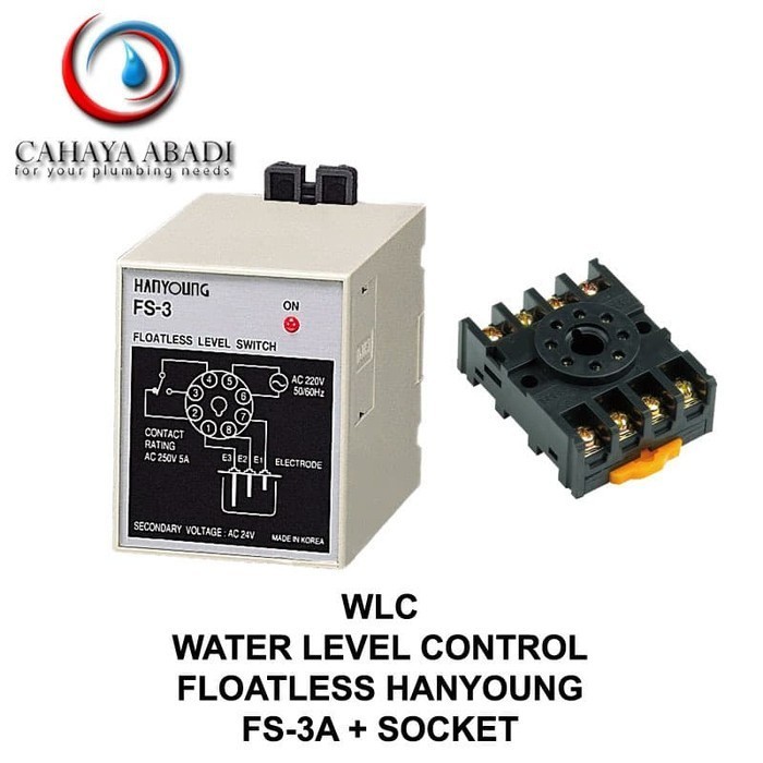 Jual WLC - WATER LEVEL CONTROL - FS - 3A PLUS SOCKET - HANYOUNG NUX ...