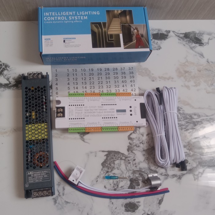 Jual Paket Modul Lampu Tangga Sensor Gerak 32 Anak Tangga & power ...