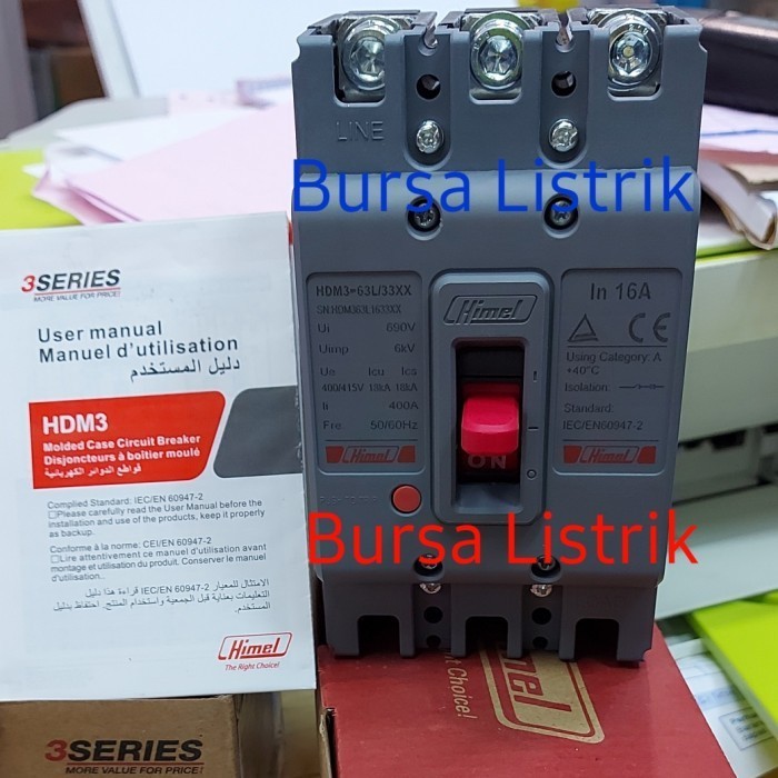 Jual MCCB HIMEL 3P 18KA HDM3 40A 32A 50A 63A | Shopee Indonesia