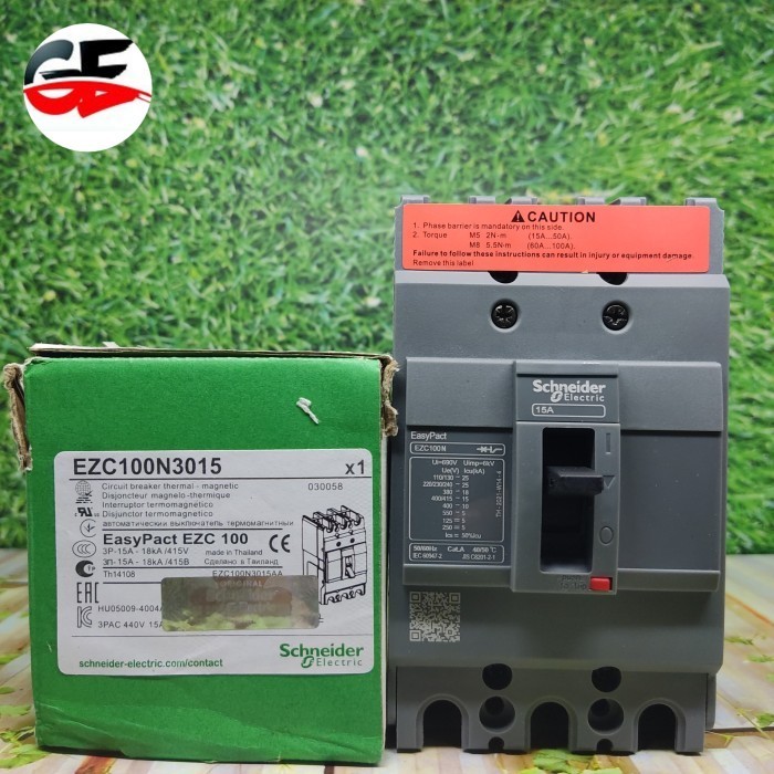 Jual MCCB SCHNEIDER EZC100N 3X15A EZC100N3015 EZC 100 N 3P 15A EASYPACT | Shopee Indonesia