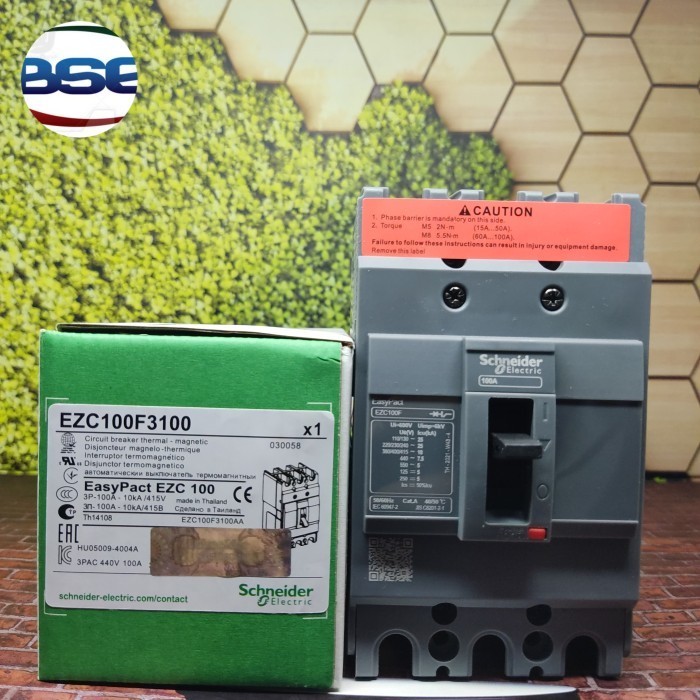 Jual MCCB SCHNEIDER 3P EZC100F 100A | Shopee Indonesia