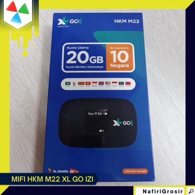 Jual BARANG TERLARIS MODEM MIFI HKM M22 XL GO IZI 4G LTE FREE 20GB ...
