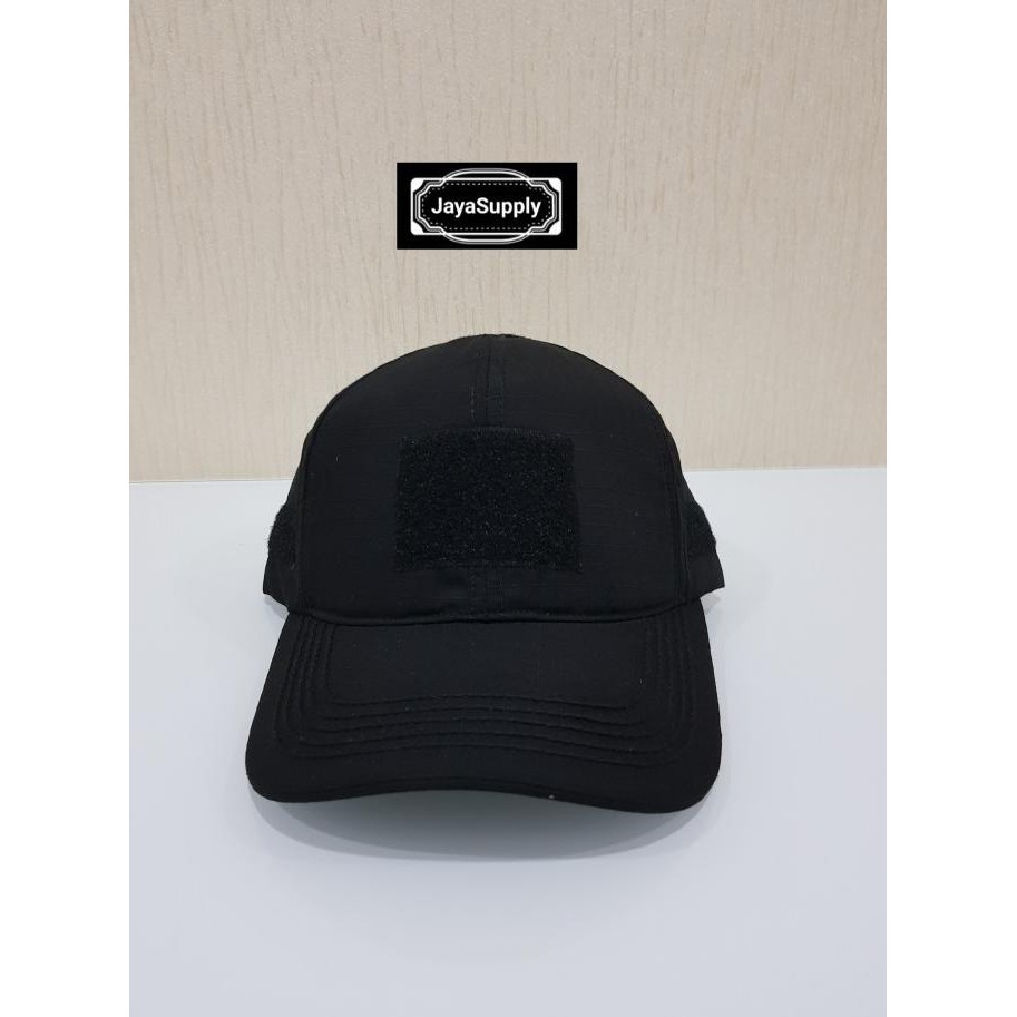 Jual Trend - Velcro HITAM Tactical Combat Hat Army Militer Outdoor ...