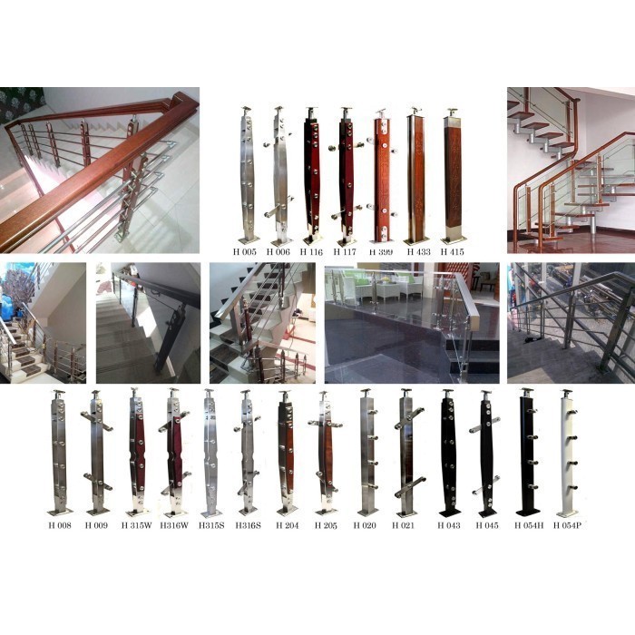 Jual Tiang Railling Tangga Kayu Pipa / Ralling Tangga Stainless 201 ...