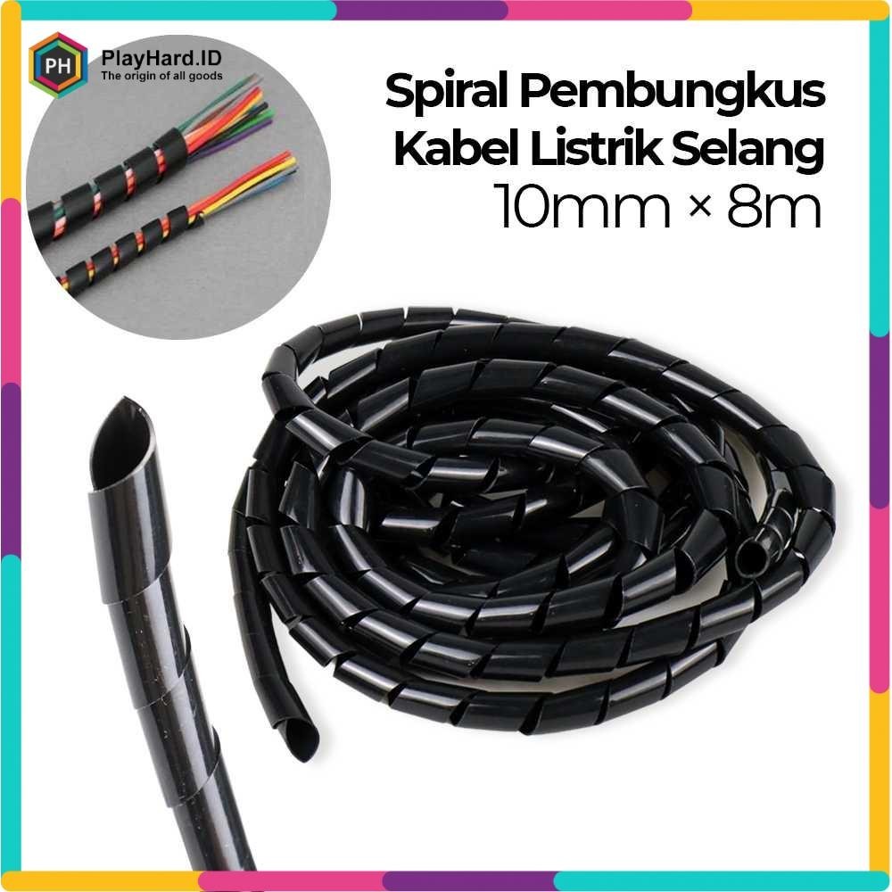 Jual Spiral Pembungkus Pelindung Kabel Listrik Cable Organizer - Hitam ...