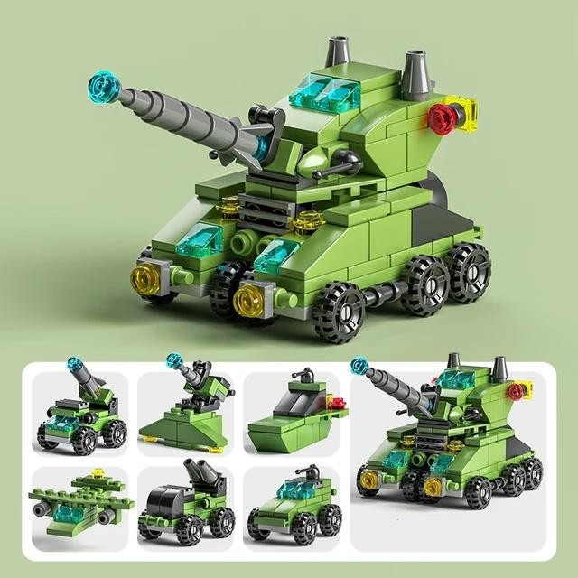 Jual LELE BROTHER Mainan Balok Susun Land Force Tank 6 in 1 138 Bricks ...