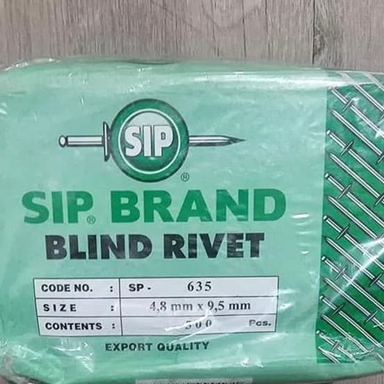 Jual PAKU RIVET SP 635 MEREK SIP / PAKU LIPET TEMBAK /BLIND RIVET SIP ...