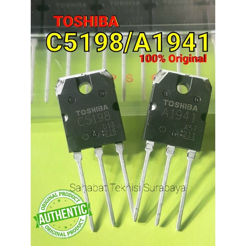 Jual 1set TR Toshiba C5198/A1941 Original Transistor Built Up Toshiba original ampli TOA Built ...