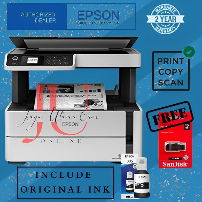 Jual Epson Ecotank Monochrome M2140 All-In-One Ink Tank Printer Xaworld ...