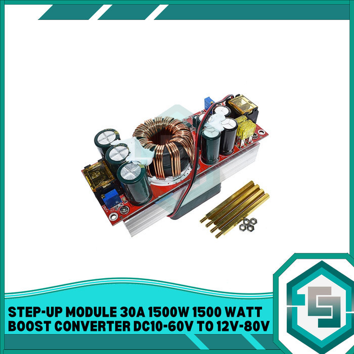 Jual STEP-UP MODULE 30A 1500W 1500 WATT BOOST CONVERTER DC10-60V TO 12V ...