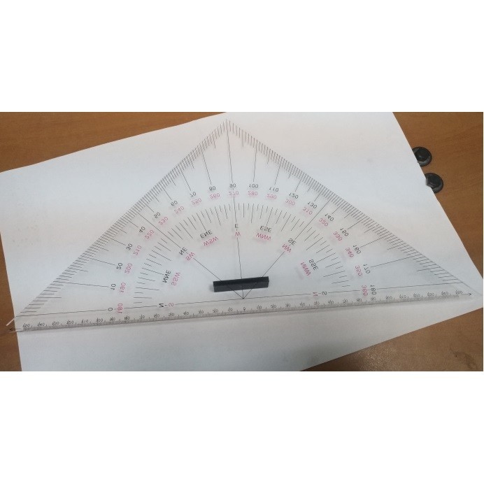 Jual Penggaris Segitiga Nautical Triangle Ruler 300 Mm Mistar Segitiga ...