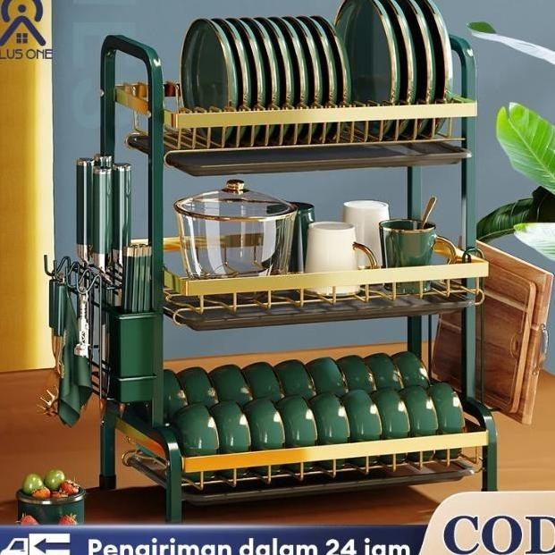 Jual Rak Piring Stainless Steel Rak Cuci Piring Penyimpanan Kuat Rak ...