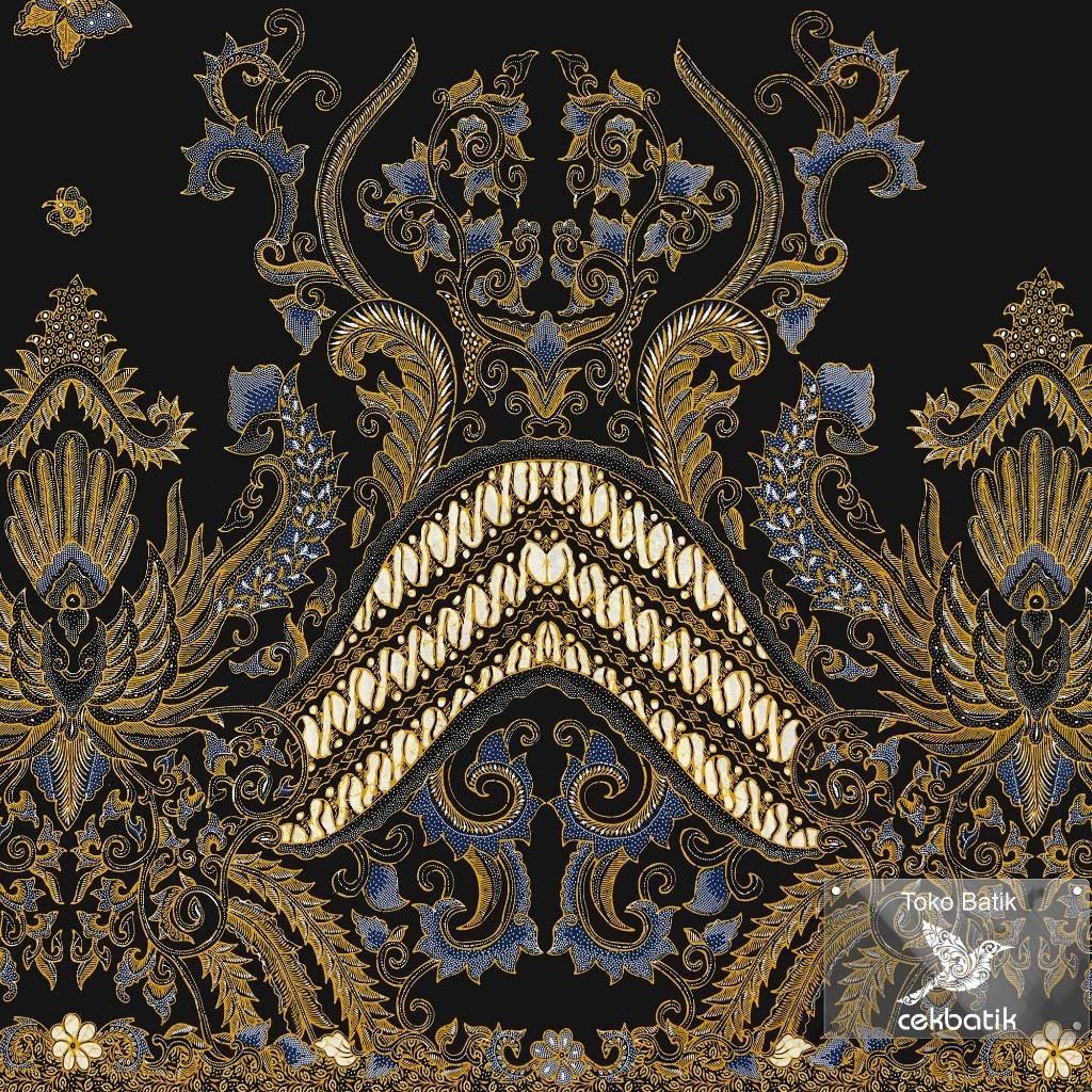 Jual Kain Batik - Motif Burung SOGAN Jawa Modern Spesial Ukuran Lebih ...