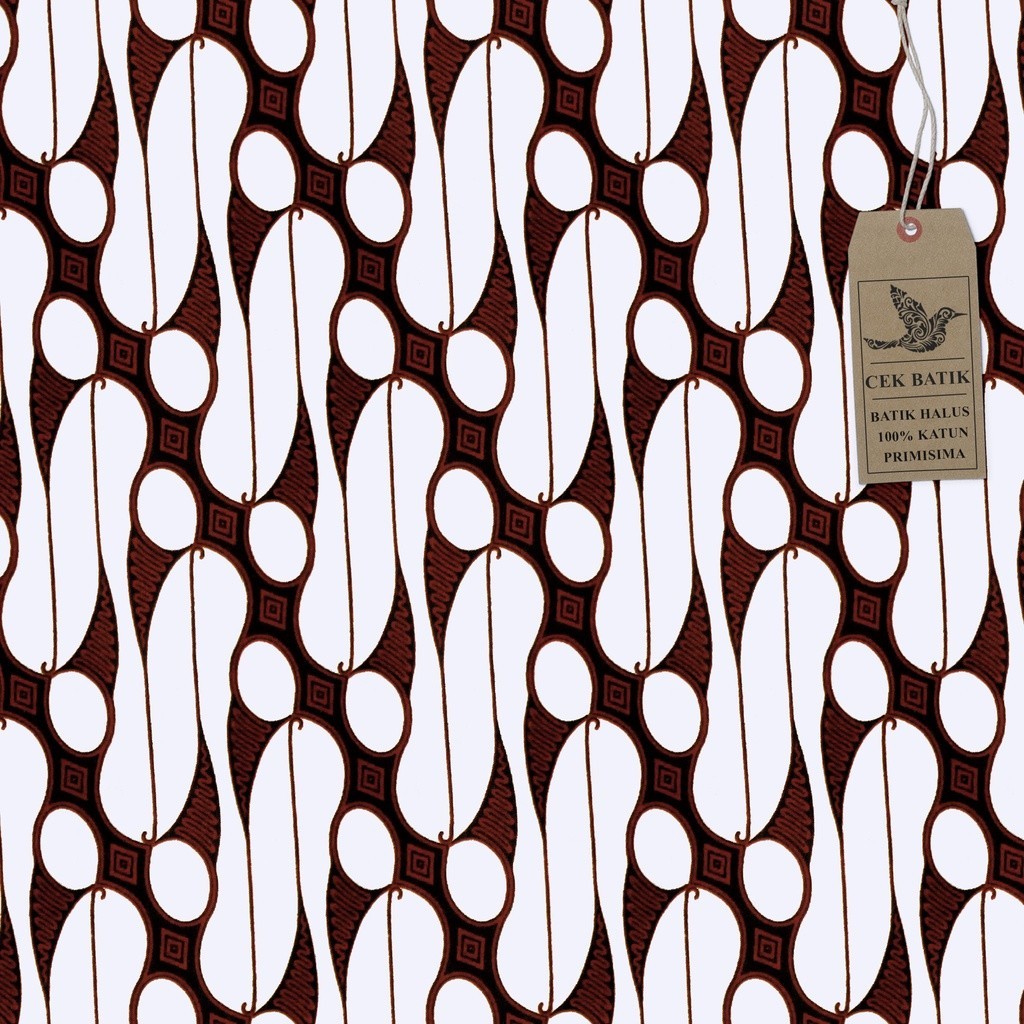 Jual kain batik - Motif Batik Sogan Putih Classic Parang V3 | Shopee ...