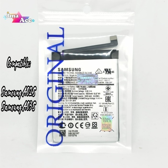 Jual Batere Battery Original 100% Baterai Samsung Galaxy A02S/A03S Hq-50S Battery | Shopee Indonesia
