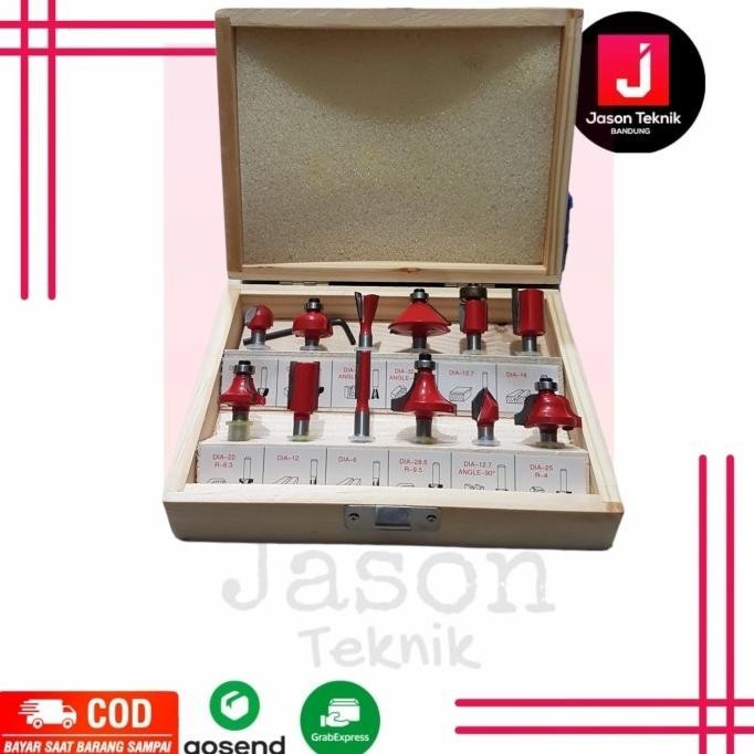 Jual Kualitas terbaik] LUMOS MATA ROUTER BIT SET 12 PCS | Shopee Indonesia
