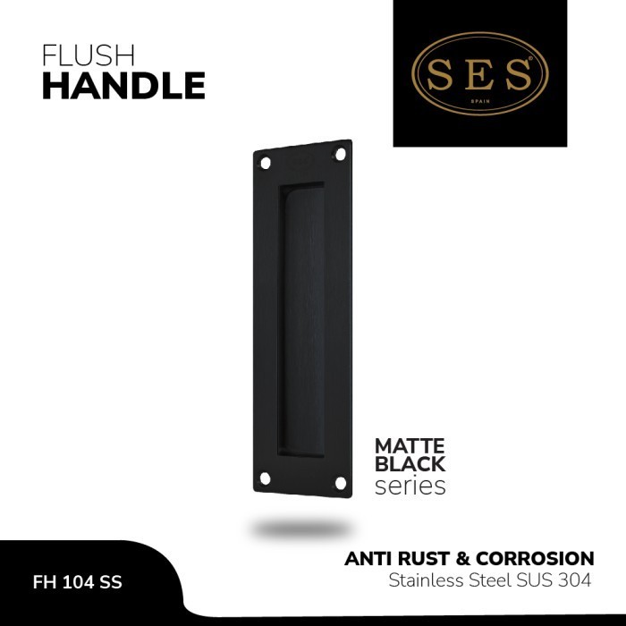 Jual Handle Tanam Pintu Geser / Flush Pull SES FH 104 BM Sus 304 ...