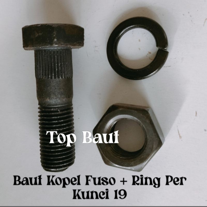 Jual MINIMAL ORDER 10 PCS baut kopel fuso kunci 19 pakai ring per baut ...