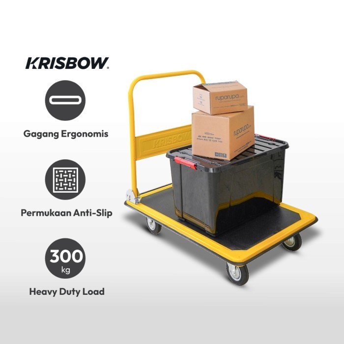 Jual TROLLEY FOLDABLE PLATFORM HAND TRUCK 300KG SMALL KRISBOW KW0500048 ...