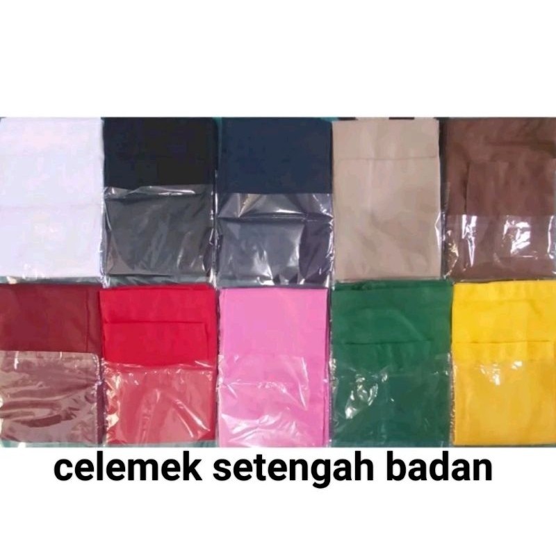 Jual apron setengah badan/ celemek dewasa dan anak | Shopee Indonesia