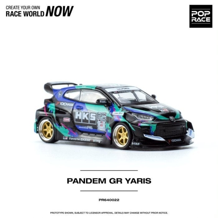 Jual MUST HAVE!! POP RACE 1/64 DIECAST HKS PANDEM TOYOTA GR YARIS ...