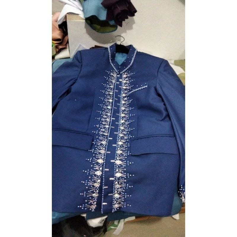 Jual BAJU BESKAP PENGANTIN MODERN AB WOOL PREMIUM QUALITY ELEGANT MODEL ...